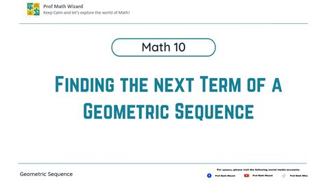 grade 10 math finding the next term of a geometric sequence grade 10 math finding the next