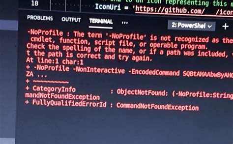 the term ‘{0} is not recognized as the name of a cmdlet function script file or operable