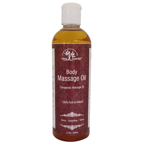 Herb Essential Herbal Body Massage Oil 200 Ml Health And Personal Care