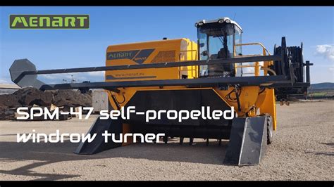 MENART SPM 47 Self Propelled Windrow Turner Processing Organic Waste
