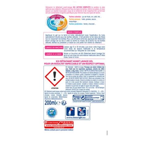 D Tachant Avant Lavage K R Le Flacon De Ml Prix Carrefour