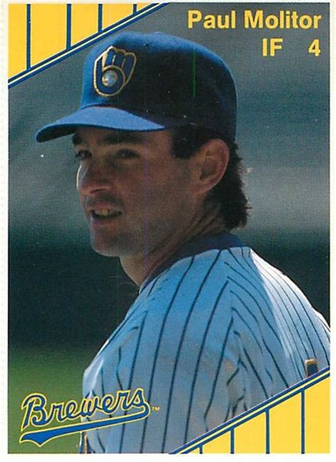 1990 Milwaukee Brewers Yearbook NNO Paul Molitor Trading Card Database