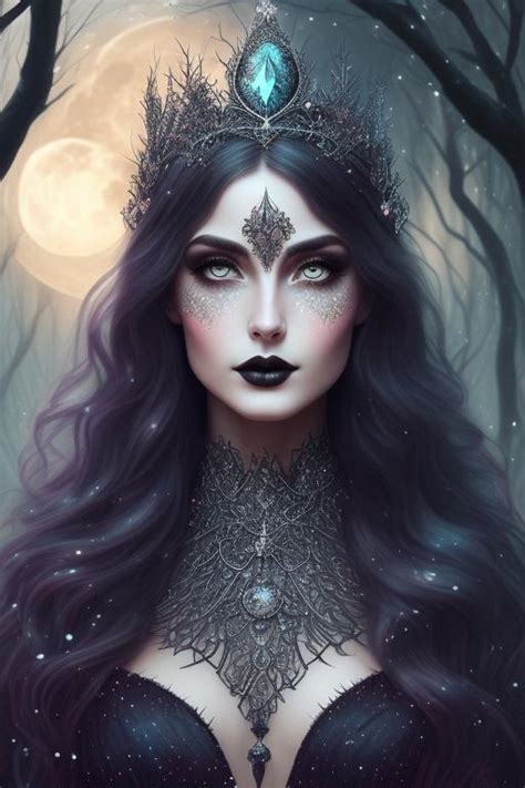 Mellow Viper424 Beautiful Mystic Witch Gothic Style Wear Moon