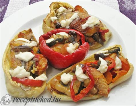 Francia lecsóval töltött paprika recept Gasztropajti konyhájából