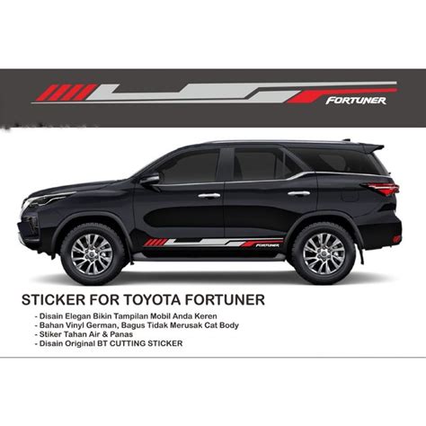 Stiker Mobil Toyota Fortuner Stiker Mobil Fortuner Stiker List Fortuner