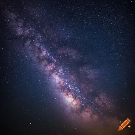 Starry Sky Above A Desert Landscape On Craiyon