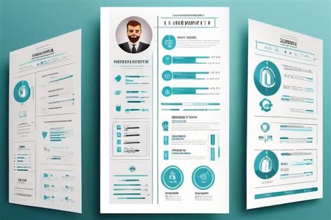 Infographic Cv Templateclassy Employment Interview Minimalist Sample