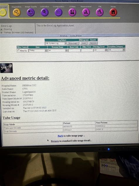 GE LIGHTSPEED 16 CT SCANNER 2022 TUBE For Sale