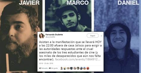 Jalisco se manifestará por los 3 estudiantes de cine asesinados