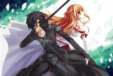 Kirigaya Kazuto Yuuki Asuna Bonita Kazuto Impresionante Naranja
