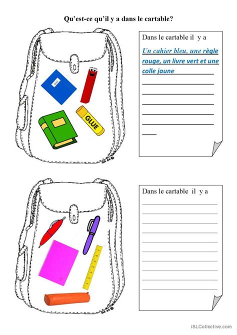 Qu est ce qu il y a dans l Français FLE fiches pedagogiques pdf doc