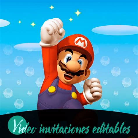 Video invitación de Mario Bros 01 fácil y rápida 2024 Video