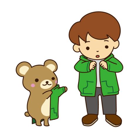 子供用ジャケットのかわいいイラスト画像素材無料フリー