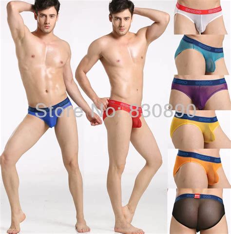 New Hot Sexy Men S See Through Mesh Bikinis Briefs The Most Fashion