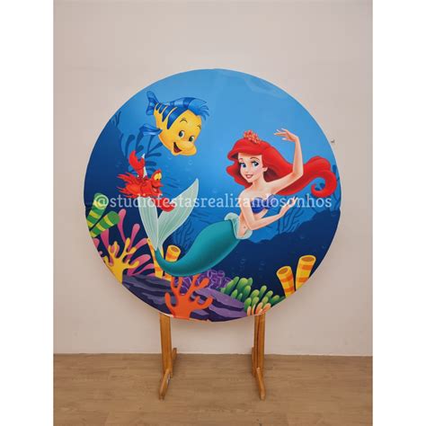 Painel Redondo Pequena Sereia
