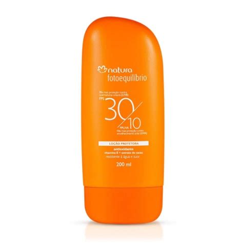 Protetor Solar Natura Fotoequilíbrio FPS 30 FPUVA 10 200 ML Shopee