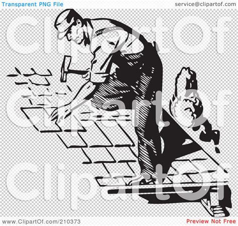 Royalty Free Rf Clipart Illustration Of A Retro Black And White Male