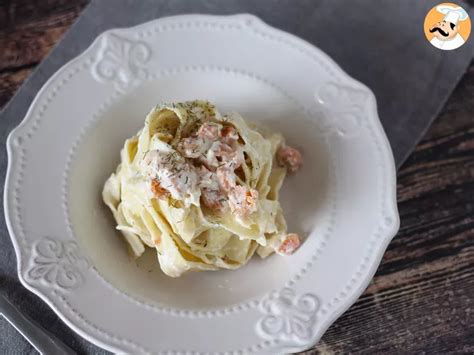 Pâtes crémeuse à la ricotta au saumon fumé Recette Ptitchef