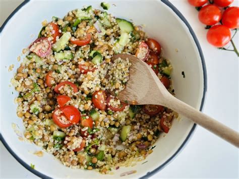 Ensalada Fácil de Lentejas con Quinua Receta ekilu