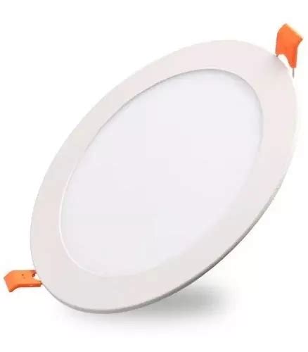 Panel Plafon Led 6w Embutir Redondo Interior Luz Fria
