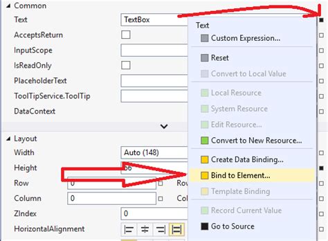 uwp data binding using microsoft blend without writing code