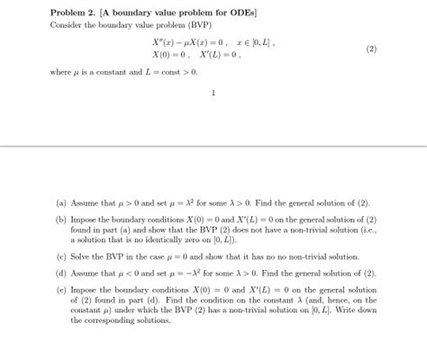 solved problem 2 [a boundary value problem for odes]
