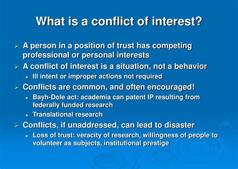 Ppt Managing Conflict Of Interest From A Compliance Program