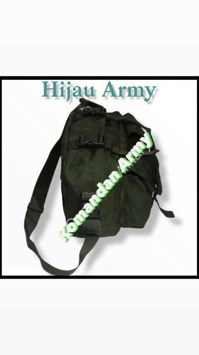 Tas Selempang Model Jatah Hijau Army Korea Lazada Indonesia