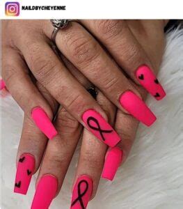 53 Breast Cancer Nail Designs To Raise Awareness Nerd About Town