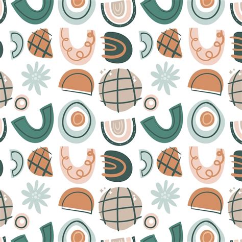 Premium Vector Muted Color Palette Pattern Design