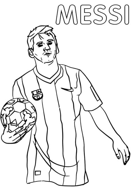Coloriage Lionel Messi à imprimer sur ColoriageEnfant