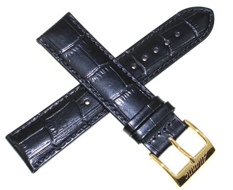 CZARNY SKÓRZANY PASEK DO ZEGARKA ATLANTIC 21 mm 13160408646 Allegro pl