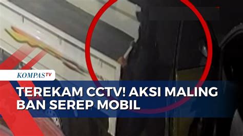 Detik Detik Pencuri Ban Serep Mobil Beraksi Di Parepare Begini