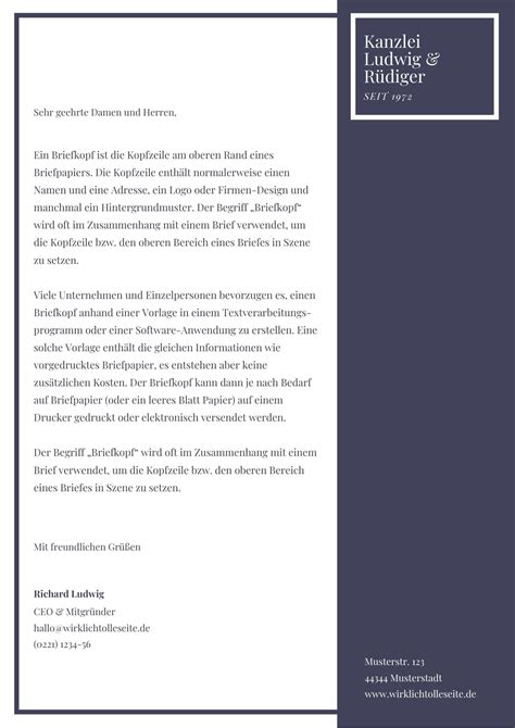30 Vorlagen für ein modernes schickes Briefkopf Design