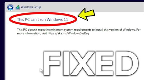 Fix This PC Can T Run Windows 11 Bypass TPM And Secure Boot