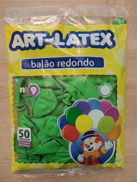 Bal O Bexiga Lat X Polegadas Verde Lima Unid Art Lat X