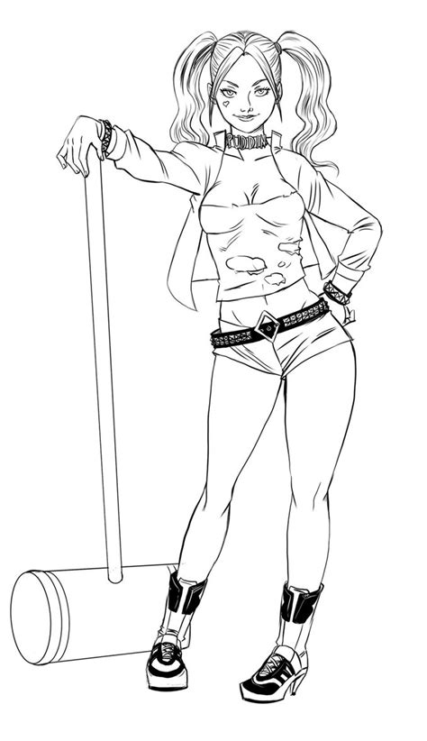 Desenhos De Arlequina Harley Quinn Para Colorir Pintar E Imprimir