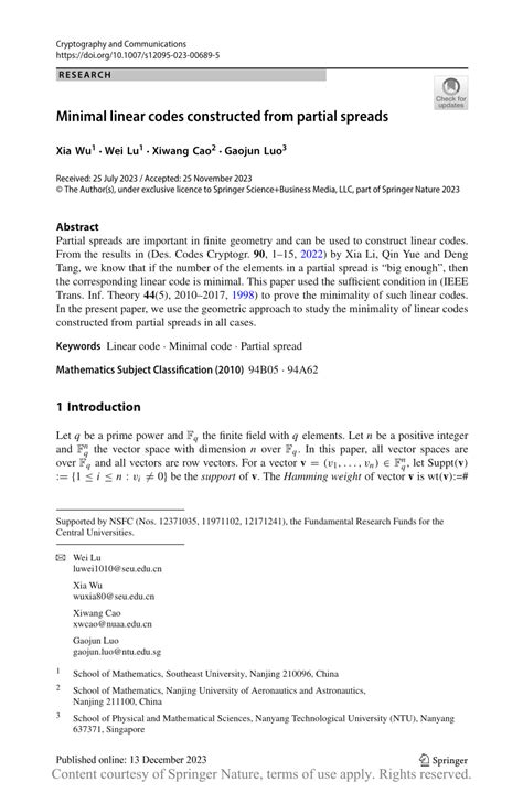 minimal linear codes constructed from partial spreads request pdf