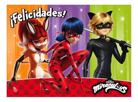 Lady Bug Miraculous Póster Cartel Cumpleaños