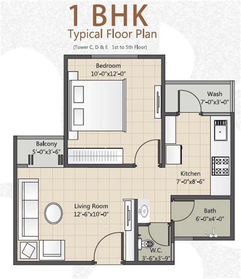 Bhk Floor Plan With Dimensions Viewfloor Co