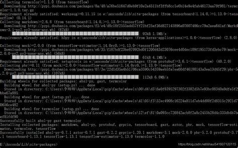 python中使用pip安装一些库时出现error could not find a version that satisfies the requirement tensorflow