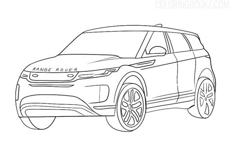Range Rover Coloring Pages Coloring Pages