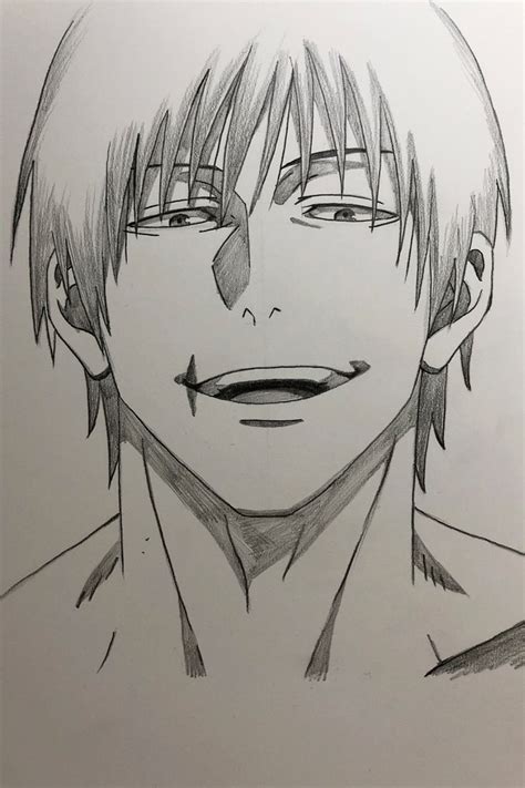 Draw Toji Fushiguro From Jujutsu Kaisen In Anime Drawings For