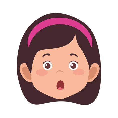 Cara De Mujer De Dibujos Animados Con Expresi N Sorprendida Dise O