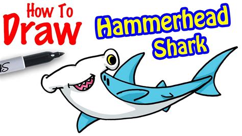 How To Draw A Hammerhead Shark YouTube