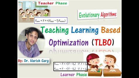 teaching learning based optimization tlbo youtube