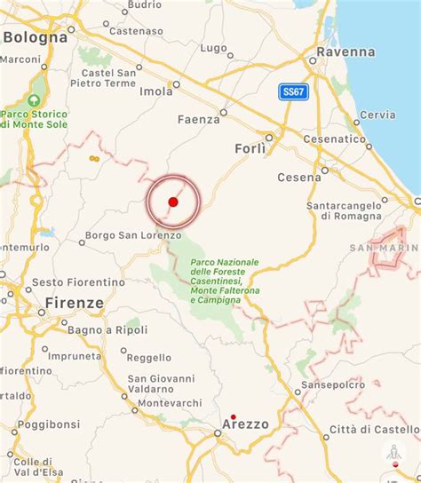 Terremoto paura in Emilia Romagna scossa nella provincia di Forlì