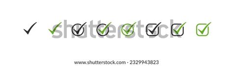 Check Mark Check Marks Vector Icons Stock Vector Royalty Free