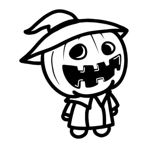 Premium Vector Halloween Ghost Element Outline Tattoo Decoraction