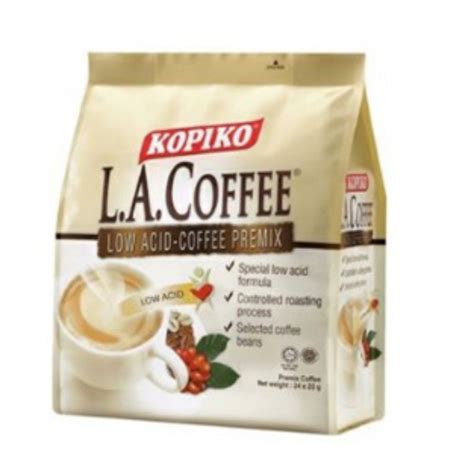 Kopiko L A Coffee Low Acid Coffee Premix 24 X 20g Shopee Malaysia